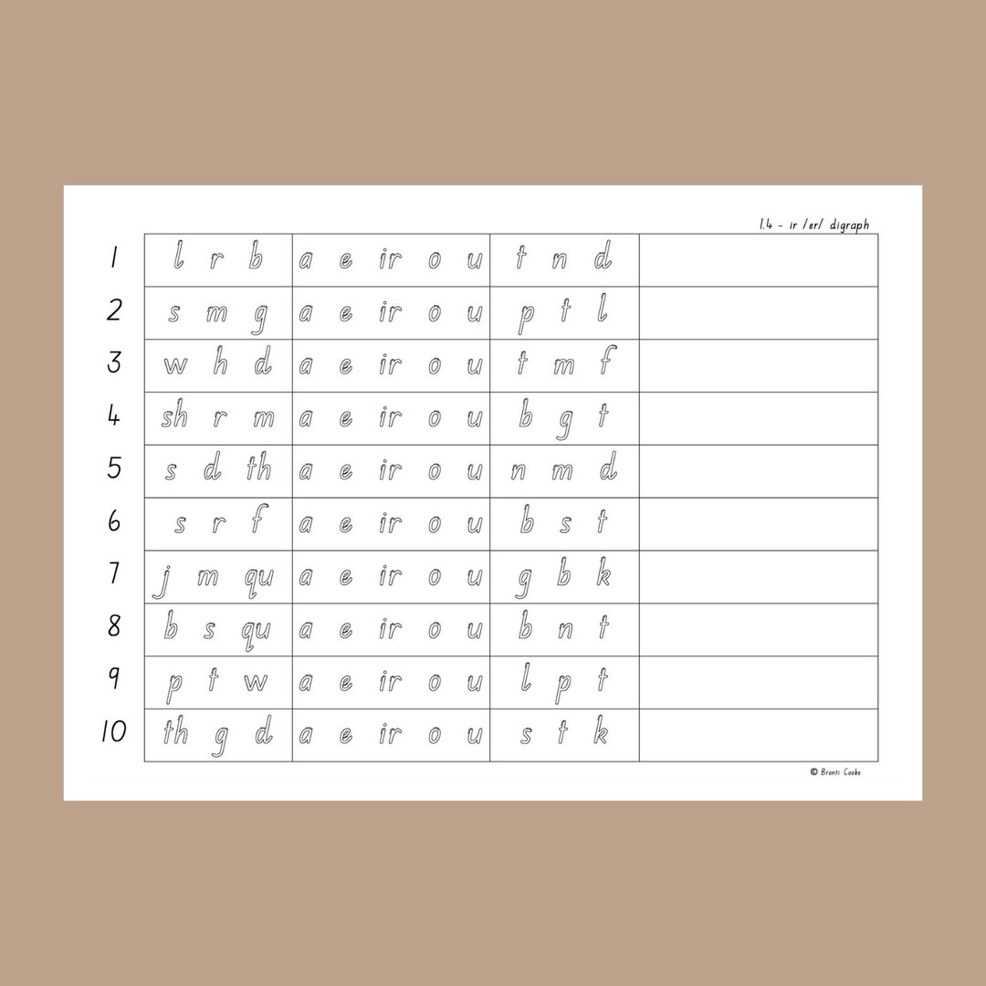 Grade One Phonics Foundations Writing Program - Etsy