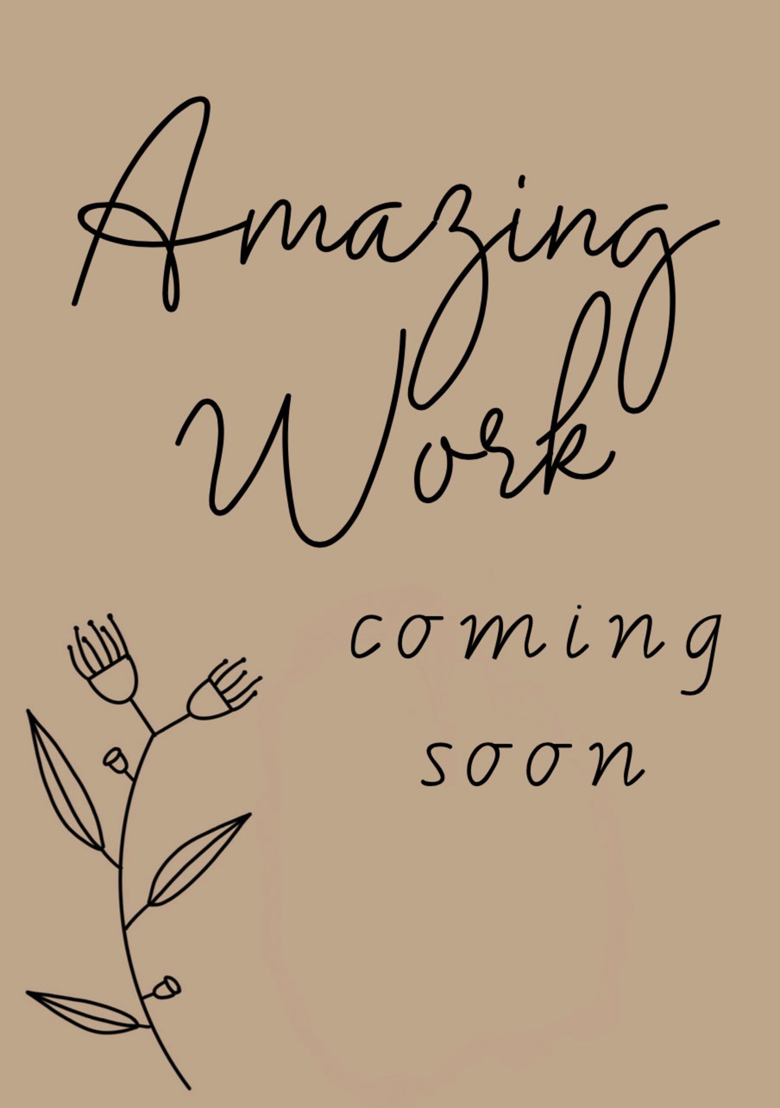 Amazing Work Coming Soon Poster - Etsy