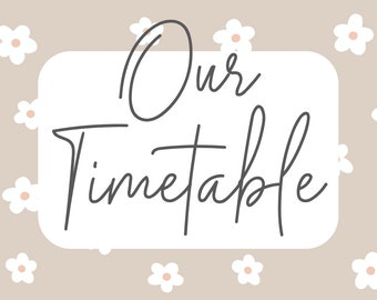 EDITABLE Classroom Visual Timetable Class Schedule Cards Leafy ...