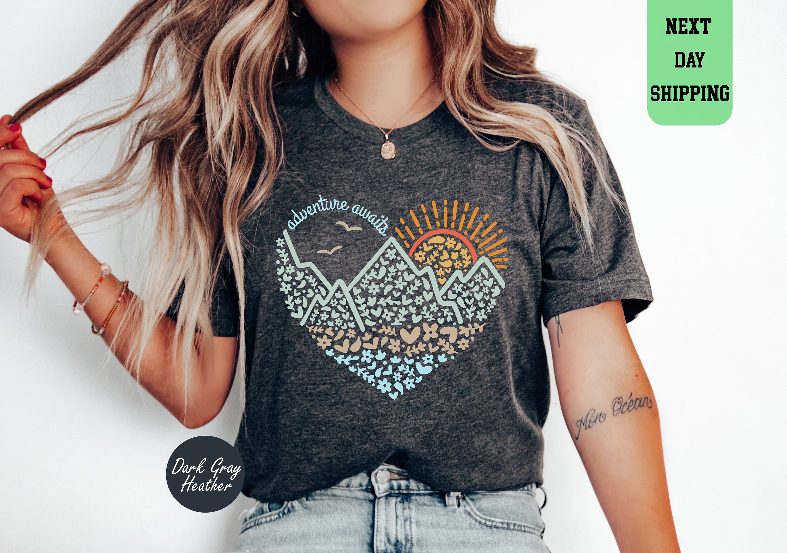 Adventure Awaits Shirt, Adventure Tshirt, Mountain Shirt, Nature Lover ...