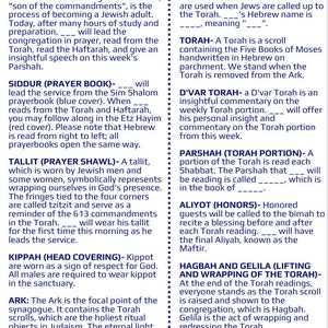 Bar Mitzvah Program Editable Template - Blue and Yellow - Etsy