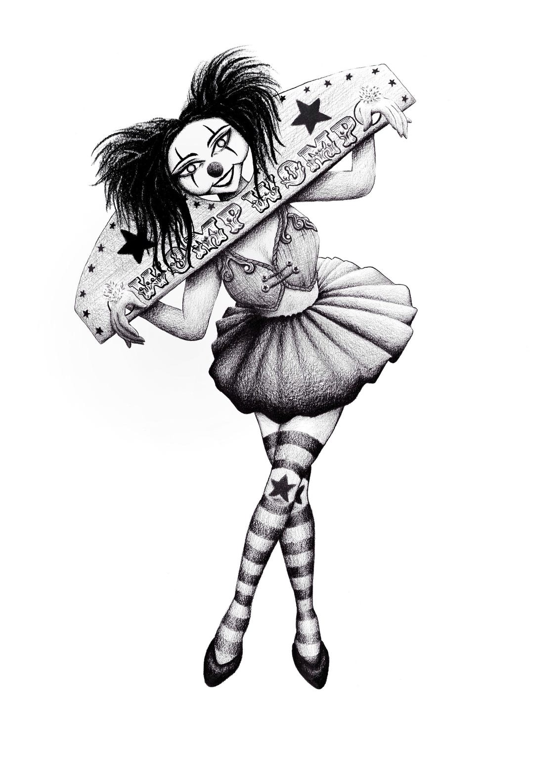 WOMP WOMP Clown Pin Up - Etsy