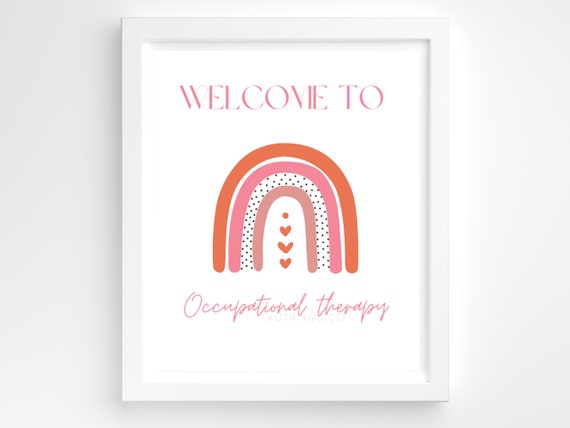 Occupational Therapy Digital Download Welcome to Occupational | Etsy