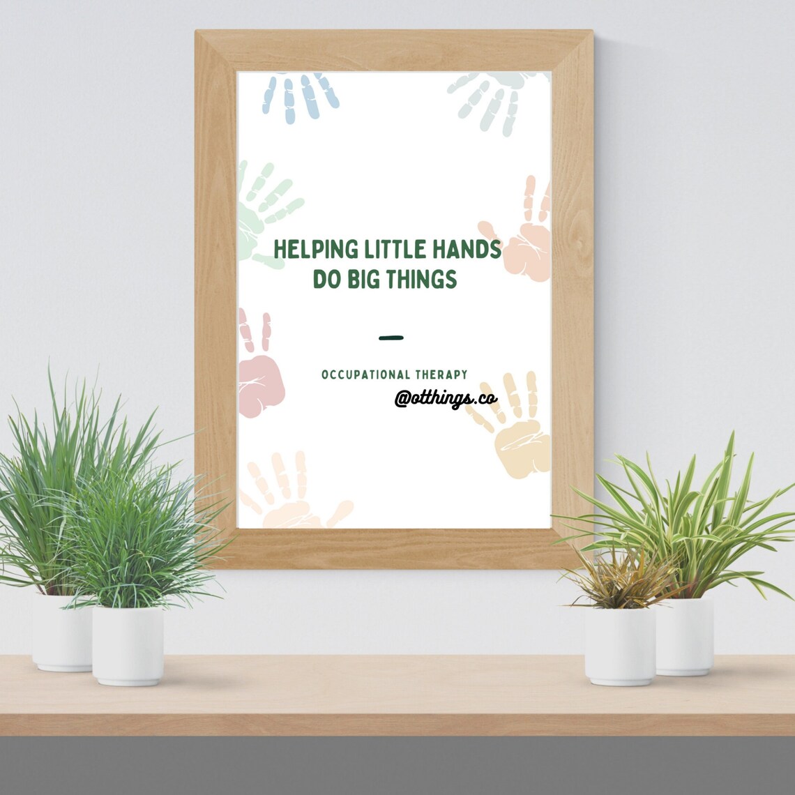 Occupational Therapy Wall Art, Helping Little Hands Do Big Things - Etsy