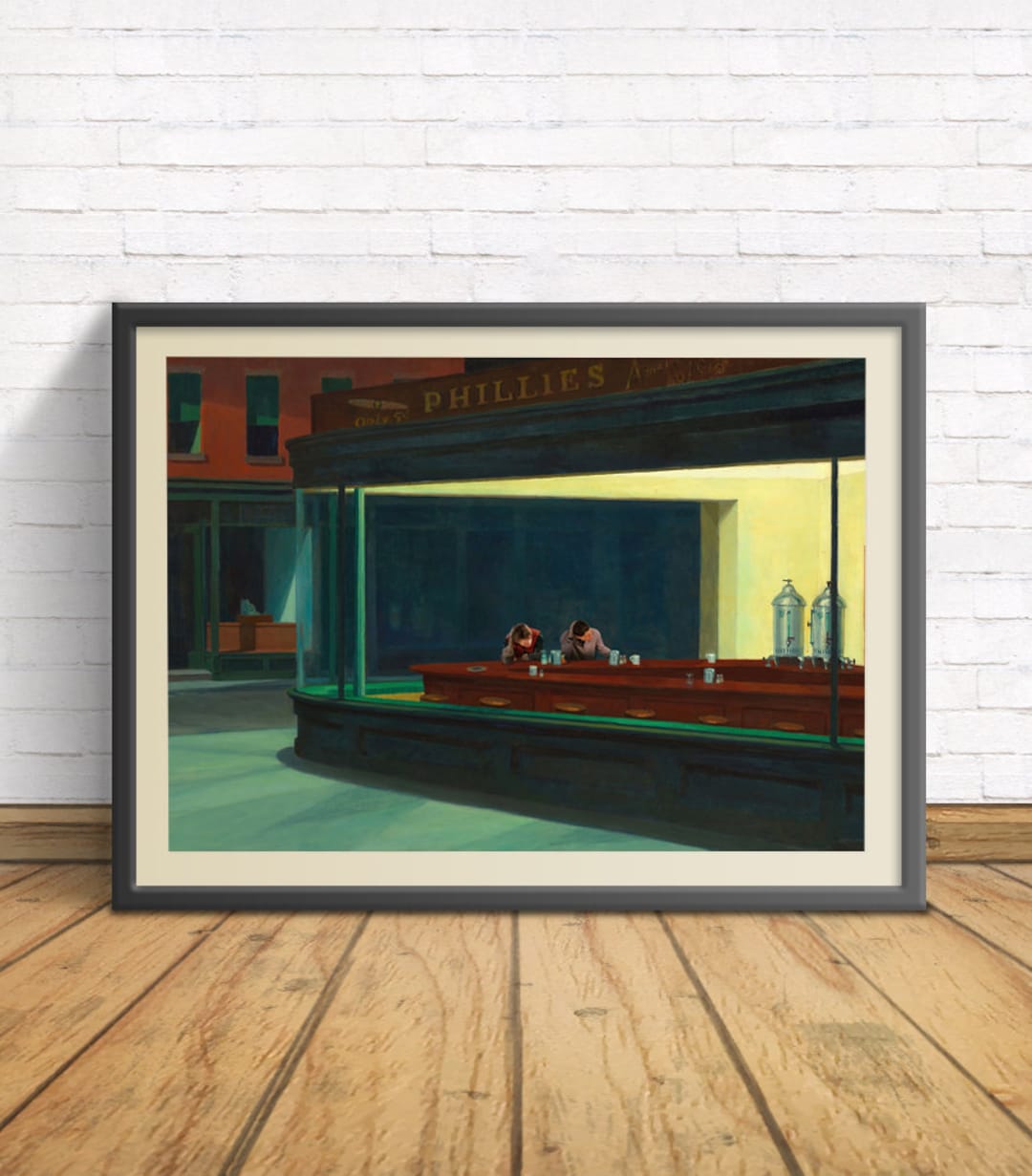 What If Hopper Loved the Mcflys Nighthawks 88mph Remix Fine Art Print ...