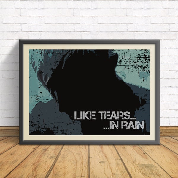 Tears in Rain Poster - Etsy