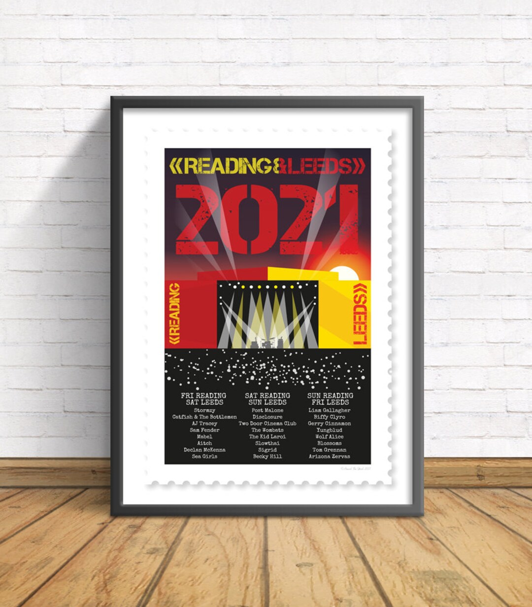 Leeds and Reading 2021 - Rock Pop Art Print Poster - Etsy