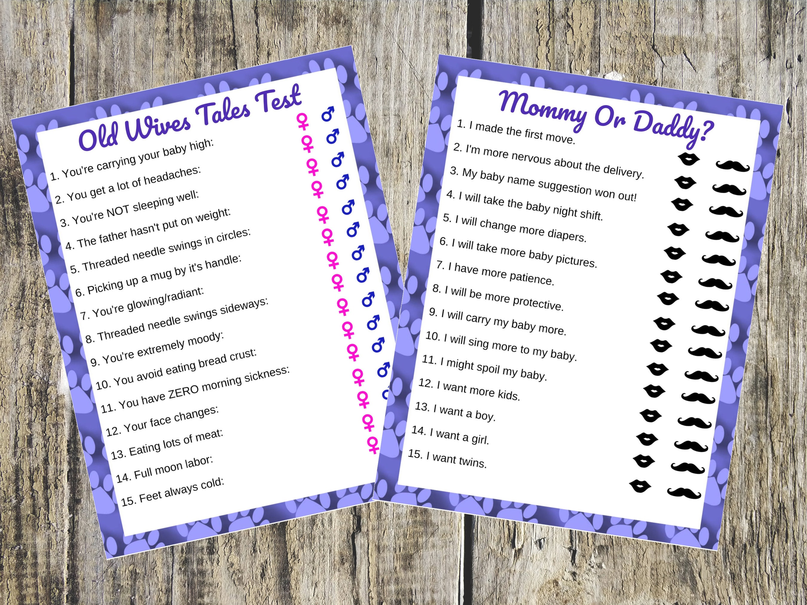 14 Printable French Bulldog Baby Shower Games & Answer Key Bundle, Baby ...