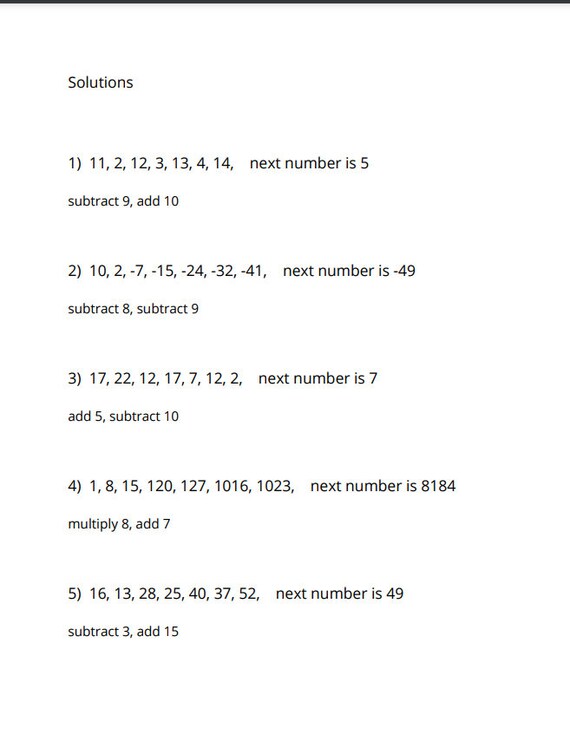 Next Number In Sequence