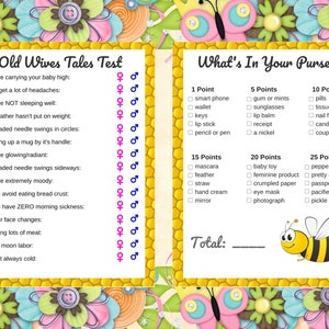 Bumble Bee Baby Shower,baby Shower Games,printable Baby Shower Game,14 ...