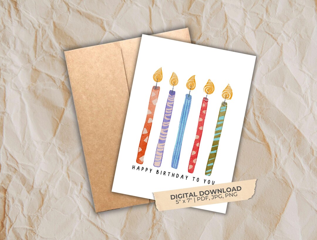 Printable Birthday Card | Happy Birthday to You | Printable Bday Card ...