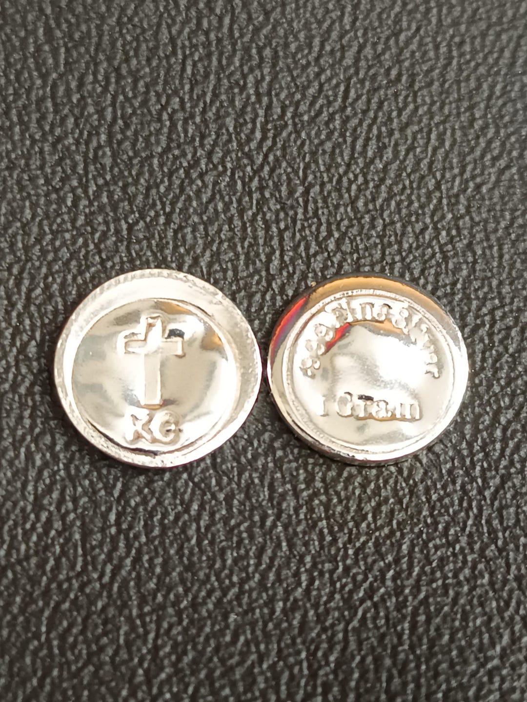 One Gram 999 Pure Silver Round 10mm Handmade Bullion Investment ...