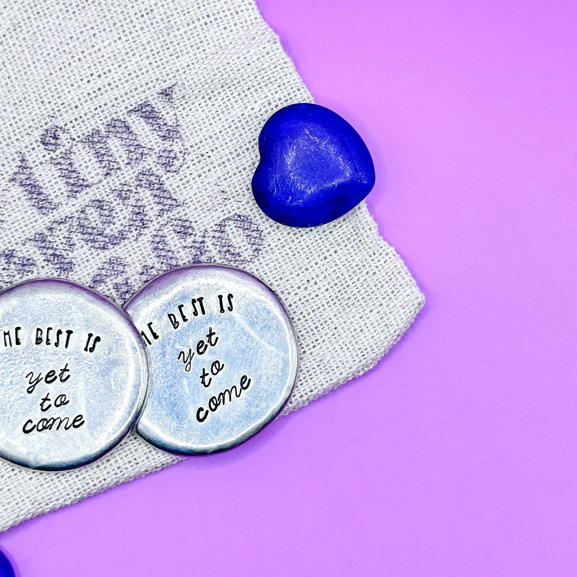 Custom Pewter Pocket Pebbles, Worry Stone, Love Token - Etsy