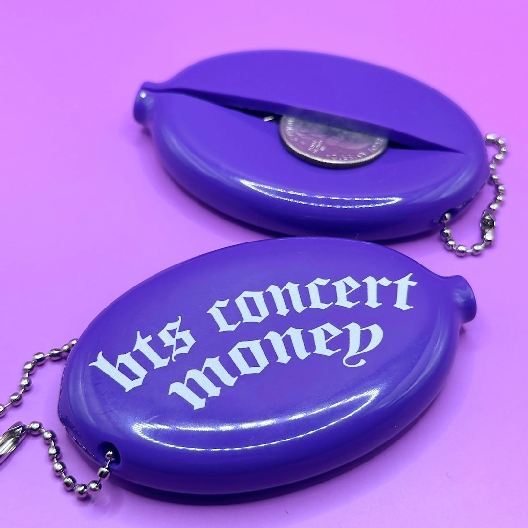 BTS Concert Money Squeeze Coin Pouch Keychain BTS Gift ARMY Kpop Change ...