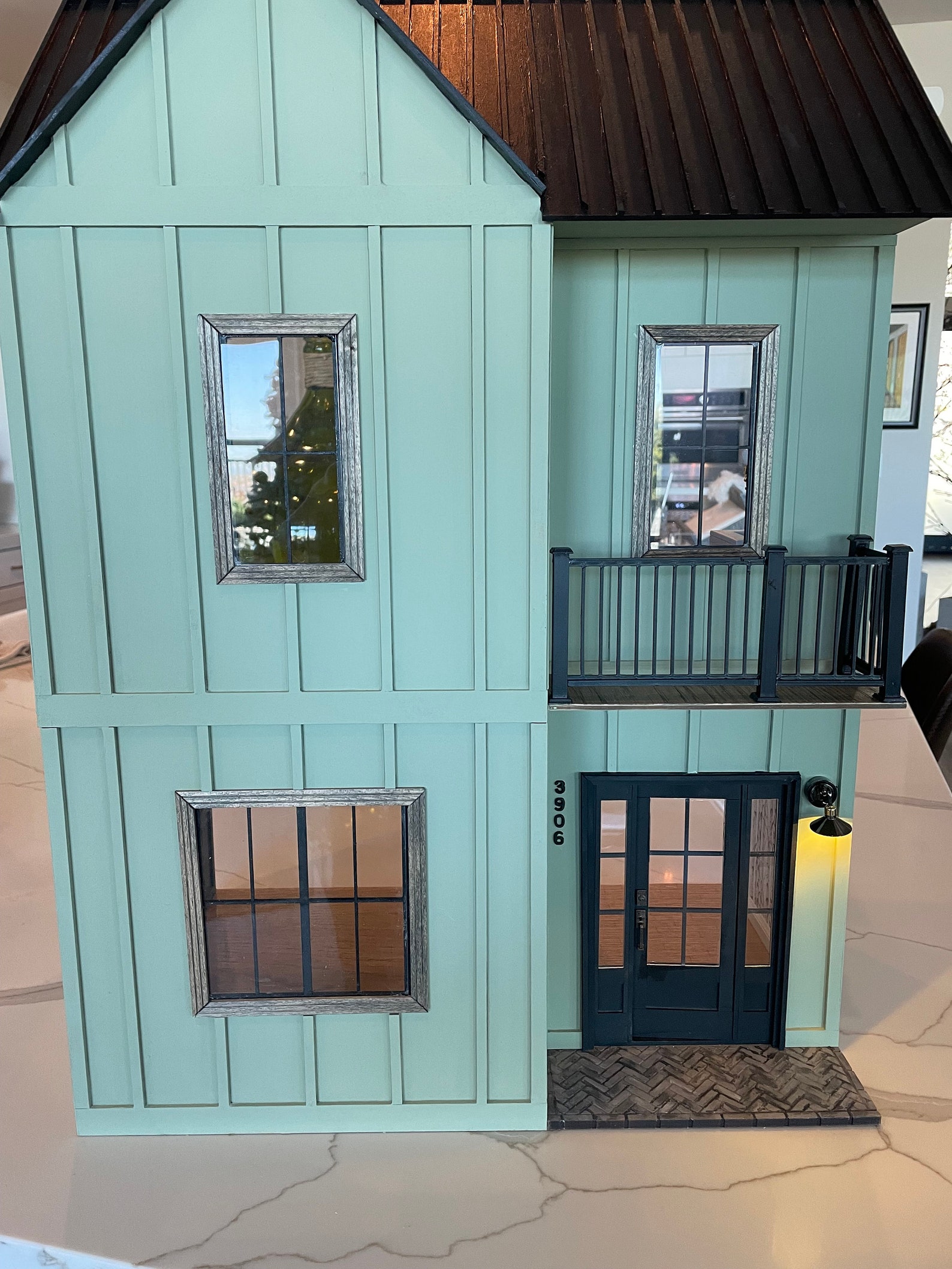 Custom 6 Room Modern Farmhouse Doll House 1:12 Scale - Etsy