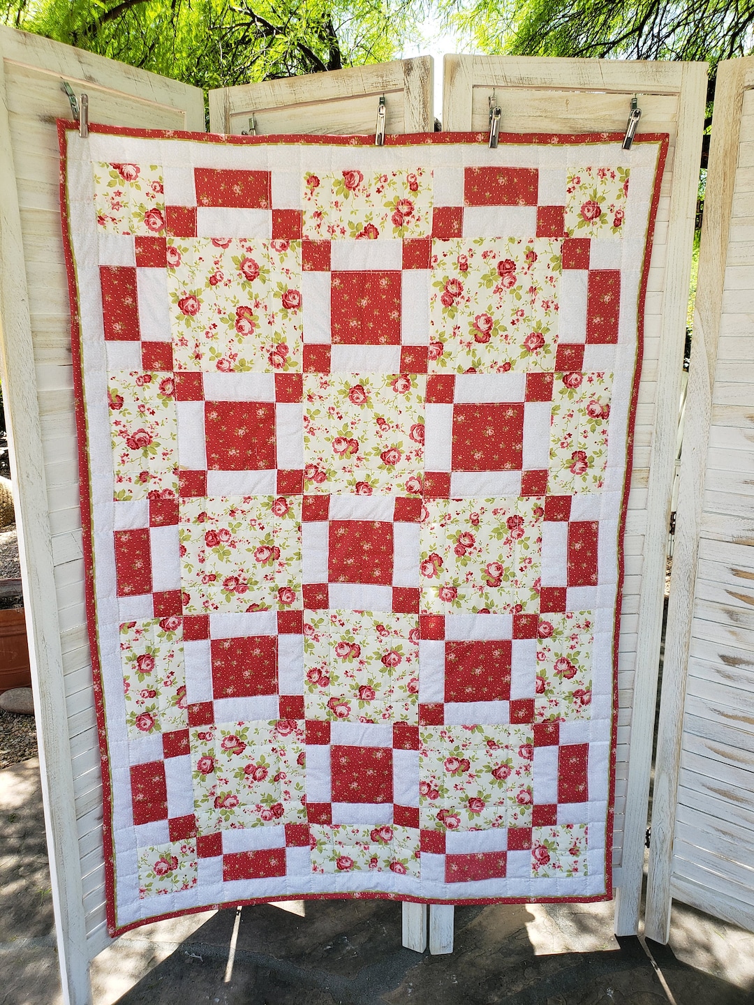 A Grandmother's Love: Rose Trellis Patchwork - HQ-528 - Etsy
