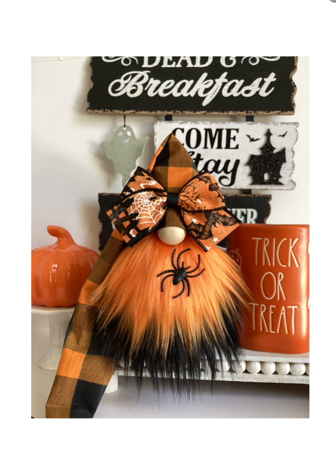 Halloween Gnome, Spooky Gnome, Halloween Decor, Tiered Tray Decor, Fall ...