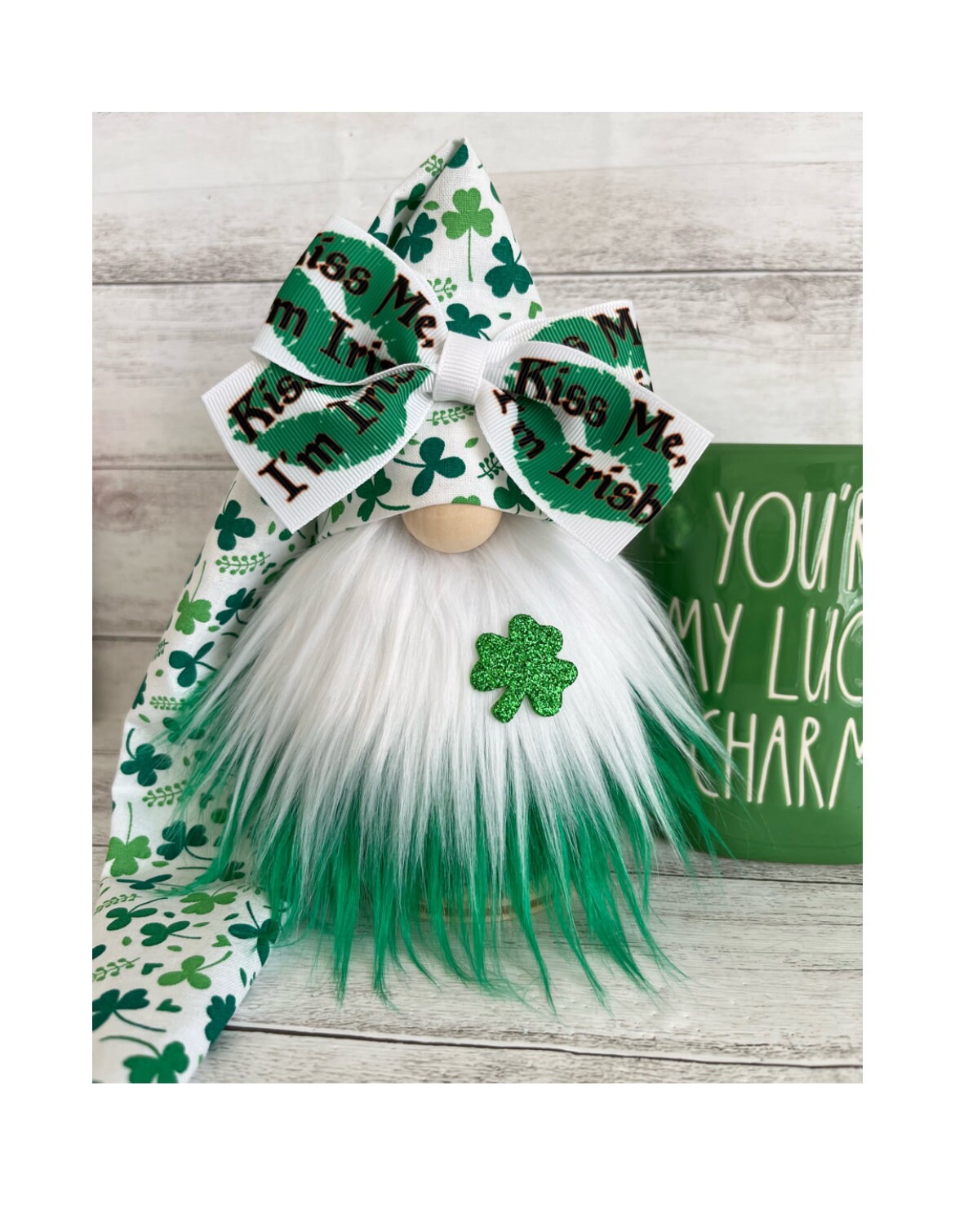 St Patricks Day Gnome. Tier Tray Decor. Handmade Gnome. Farmhouse Decor ...