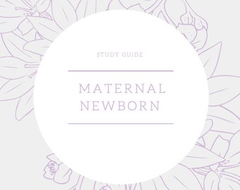 Nursing Cheat Sheet for Maternal Newborn, 5 P's of Labor, (this Item is ...