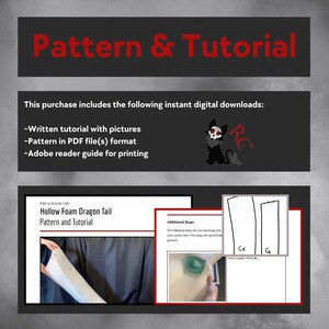 Hollow Foam Dragon Tail Pattern - Etsy