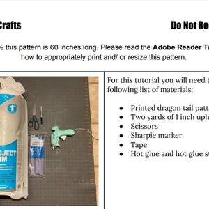 Hollow Foam Dragon Tail Pattern - Etsy