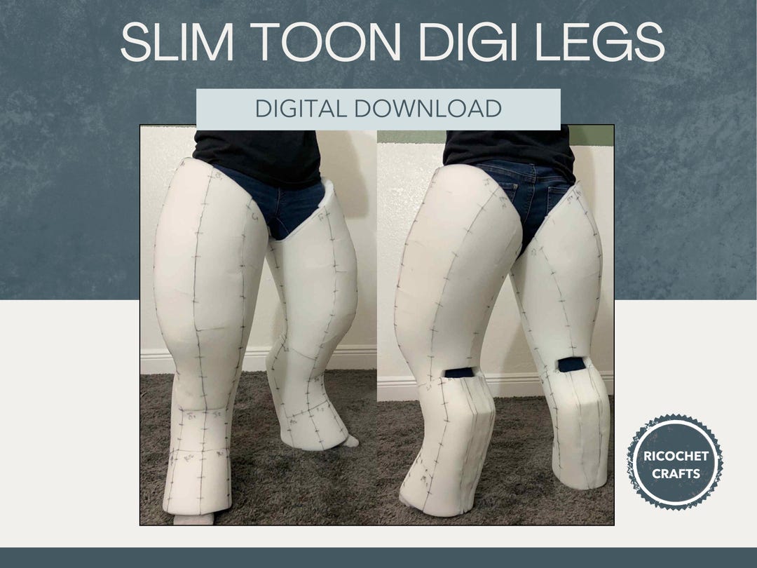 Hollow Foam Slim Toon Digi Leg Pattern - Etsy