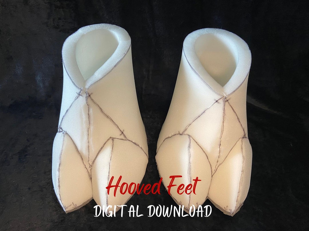 Hollow Foam Foot Hoof Pattern - Etsy Australia