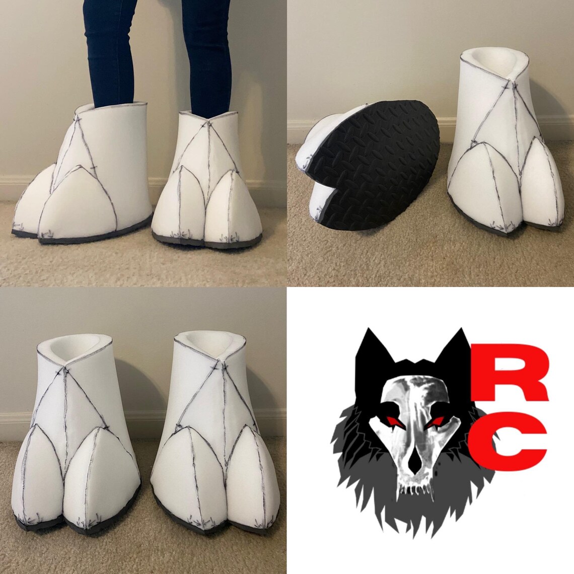 Hollow Foam Foot Hoof Pattern - Etsy Australia