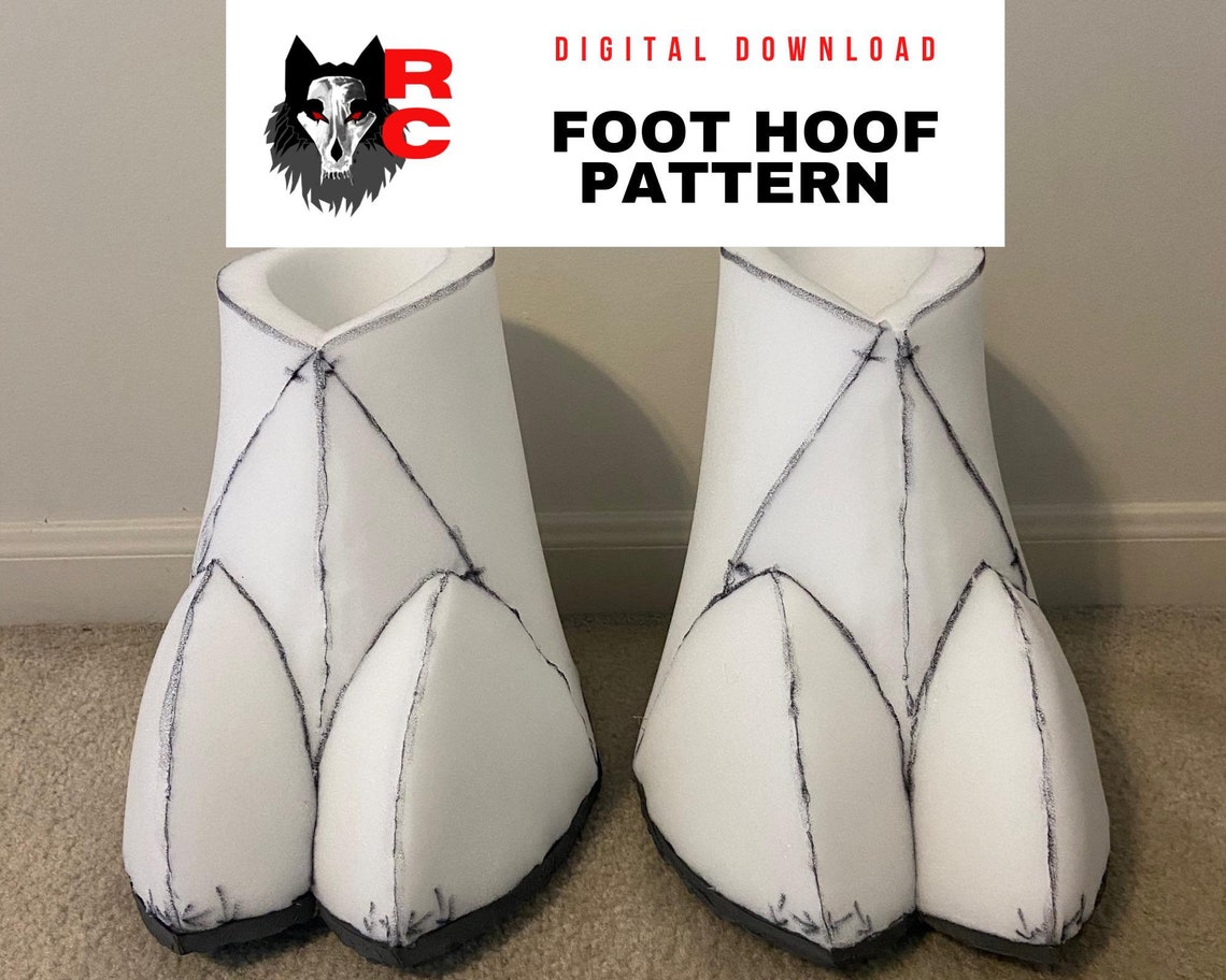 Hollow Foam Foot Hoof Pattern - Etsy Australia