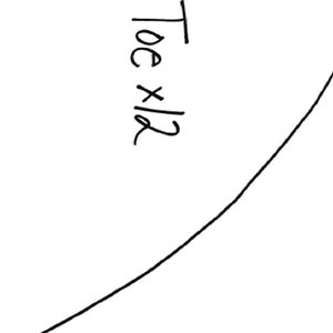 Hollow Foam Foot Claw Pattern - Etsy UK