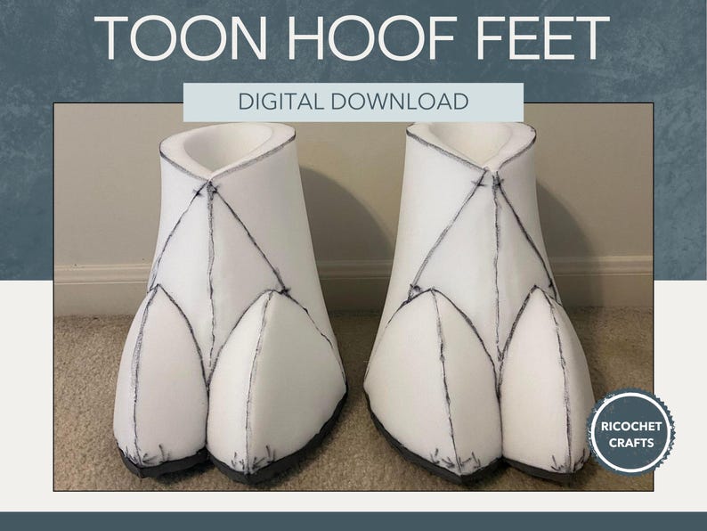 Toon Hoof Feet Foam Pattern - Etsy
