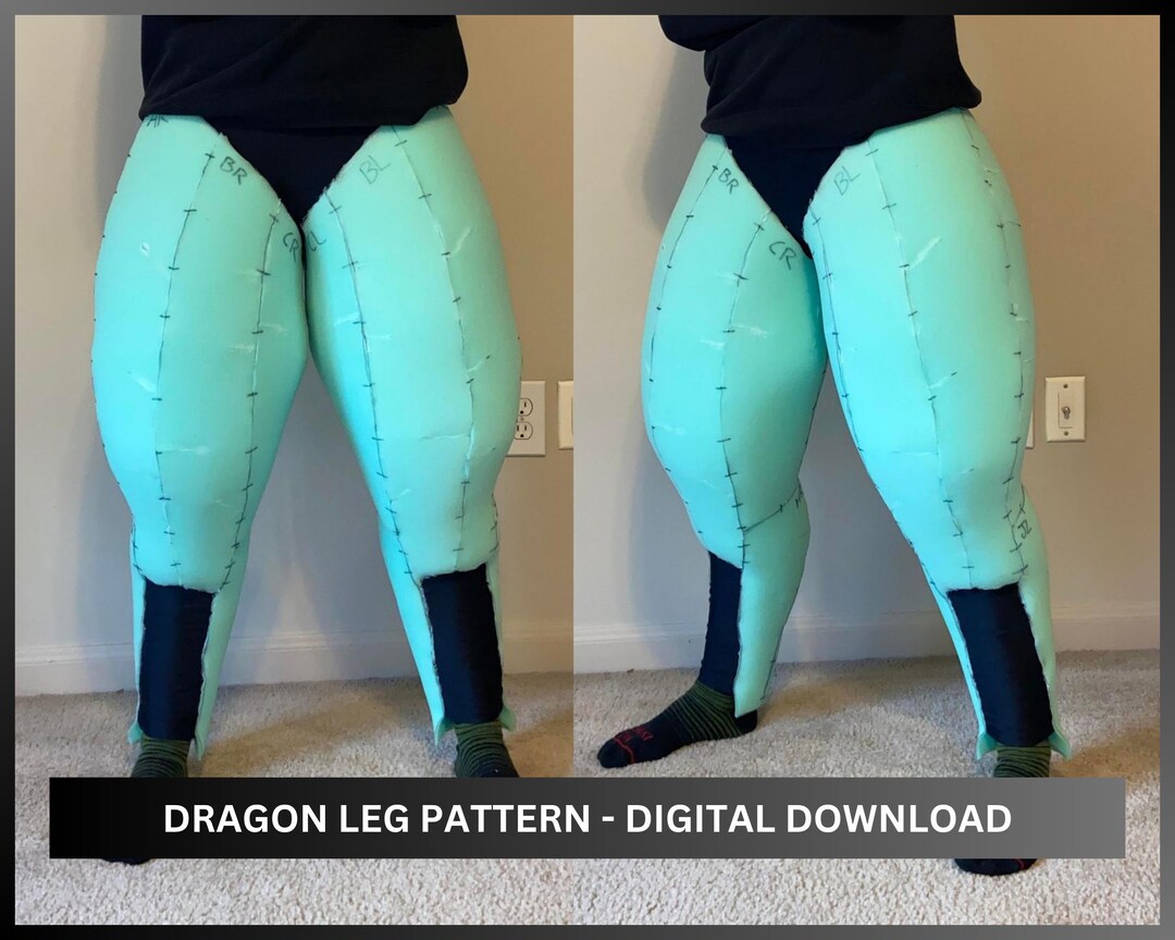 Hollow Foam Dragon Leg Pattern - Etsy UK