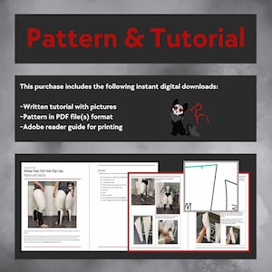 Hollow Foam Slim Toon Digi Leg Pattern - Etsy