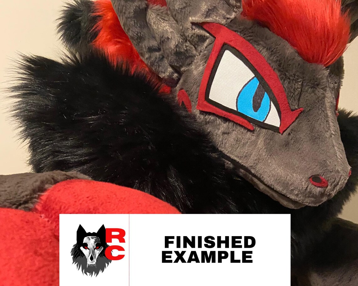 Hollow Foam Fox Head Pattern - Etsy UK