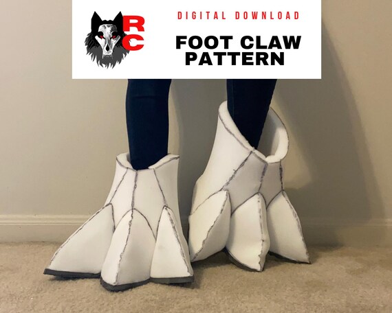Hollow Foam Foot Claw Pattern - Etsy UK