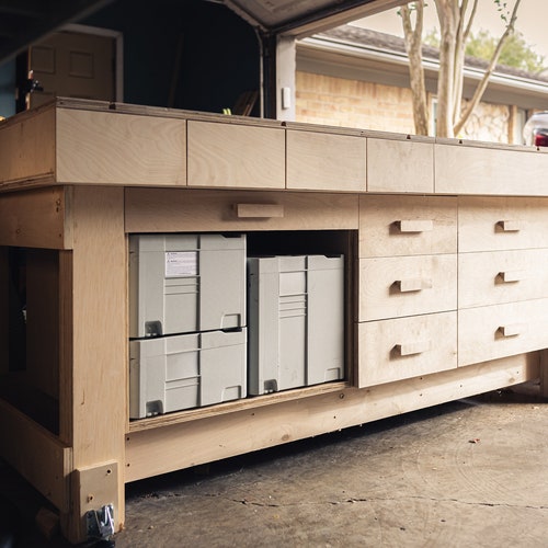 The Outfeed Torsion Box Table // Digital Plans // Woodworking - Etsy