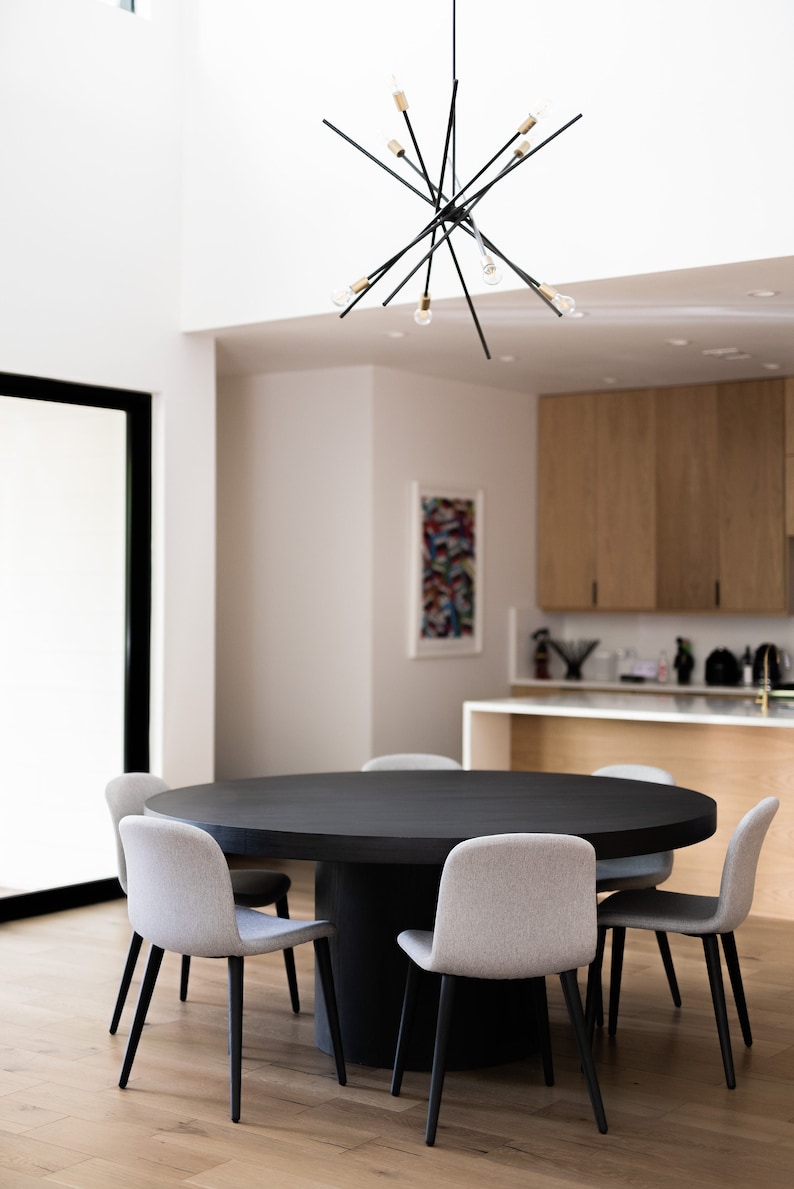 White Oak Veneer 72 Inch Round Dining Table - Etsy