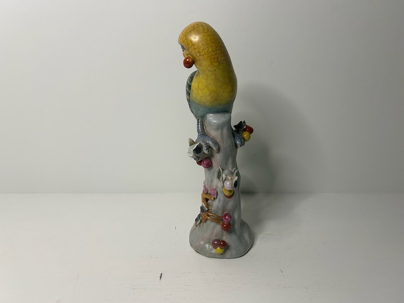 Vintage Chinese Asian Parrot Bird Figurine - Etsy