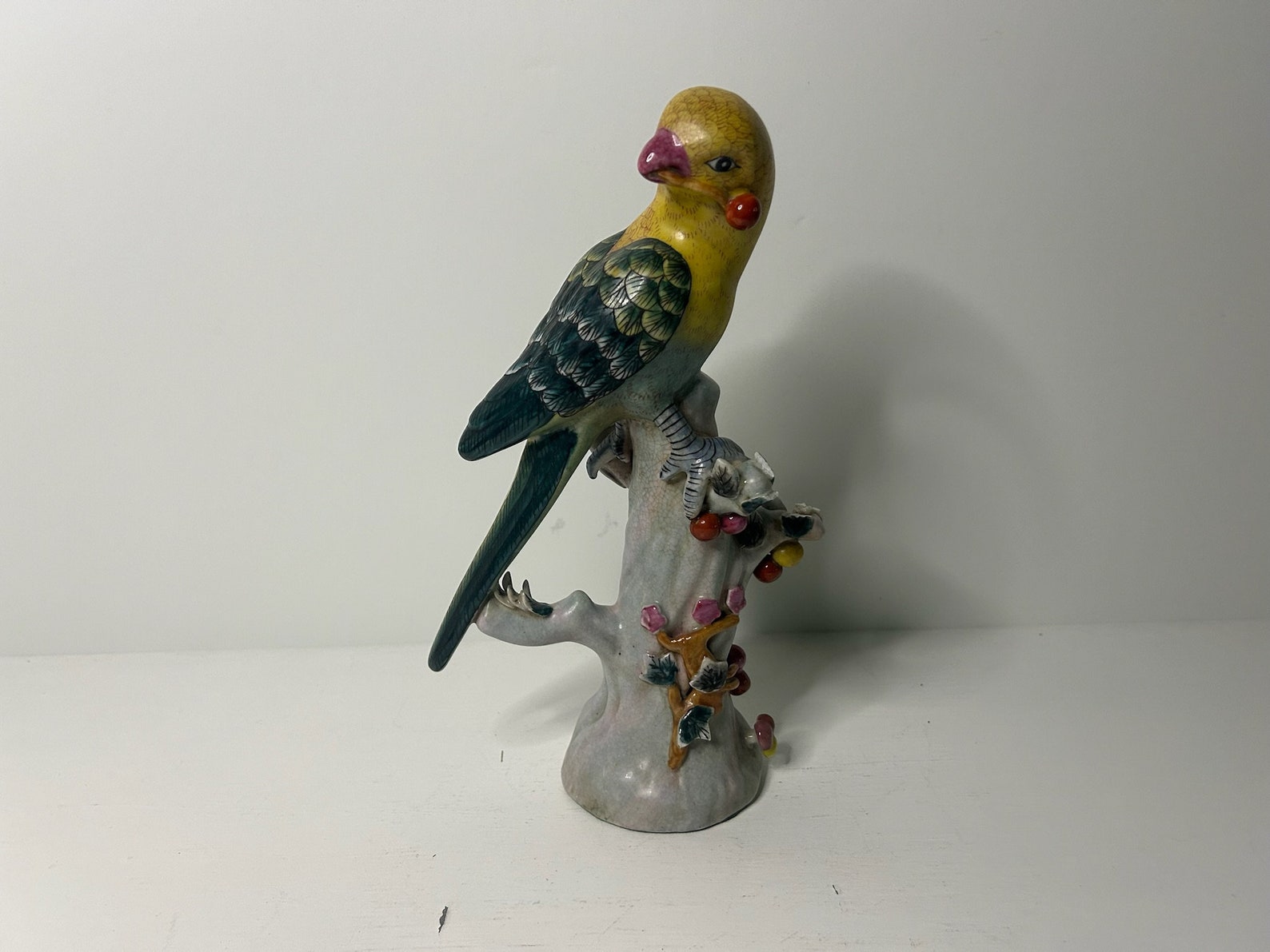 Vintage Chinese Asian Parrot Bird Figurine - Etsy