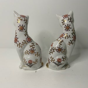 Pair of Vintage Japanese Toyo Cat Figurines - Etsy