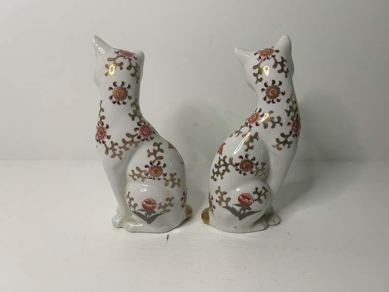 Pair of Vintage Japanese Toyo Cat Figurines - Etsy