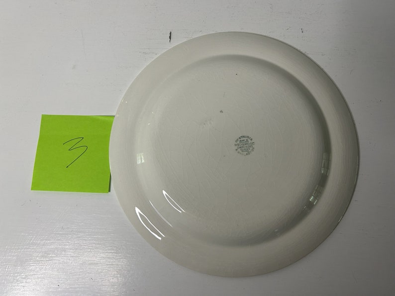 Vintage 9.25 Inch Plain Edge Wedgwood Lavender on Cream Queensware ...