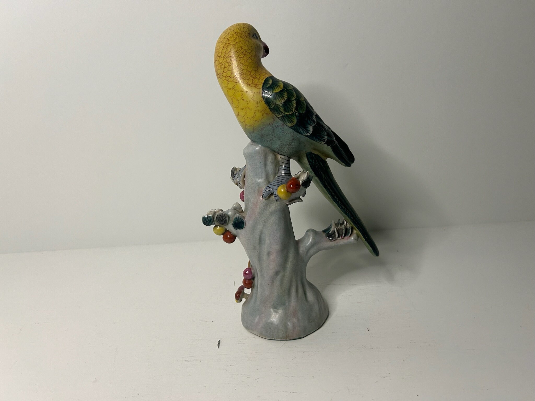 Vintage Chinese Asian Parrot Bird Figurine - Etsy