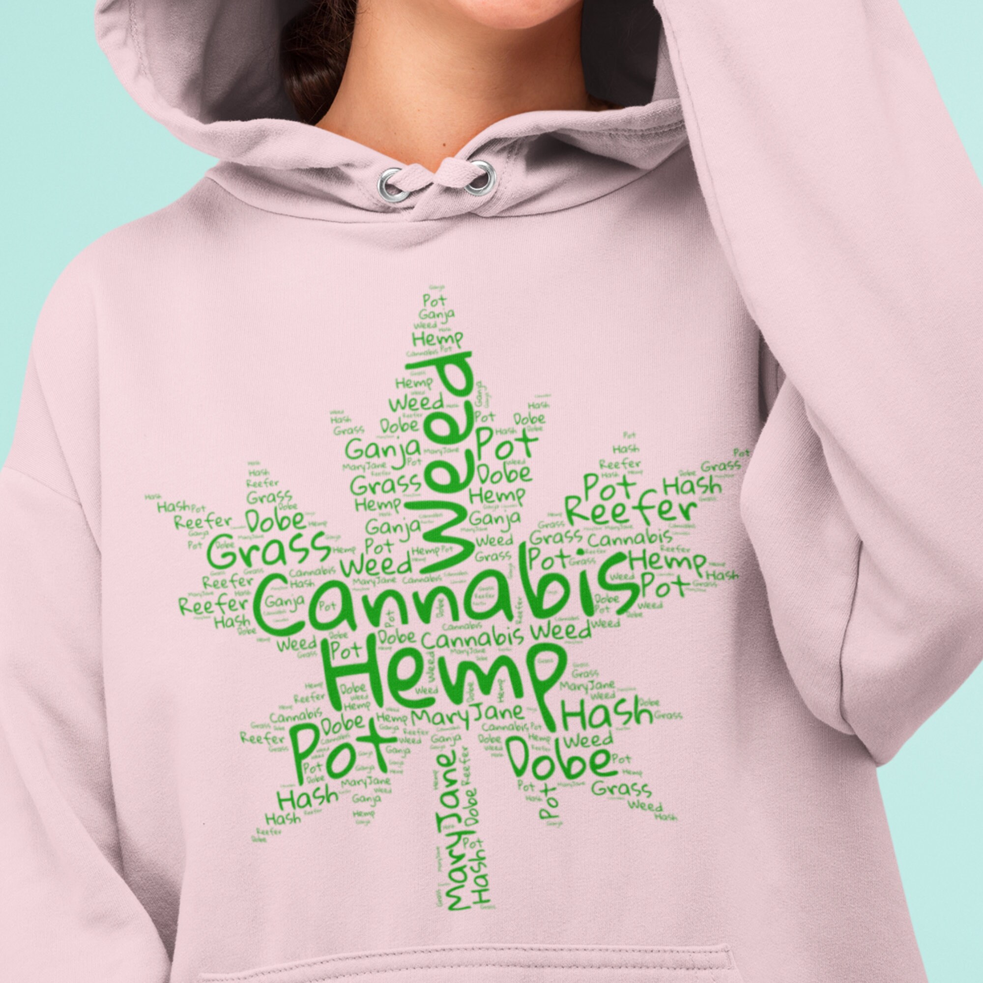 Marijuana Plant Hooded Sweatshirt/marijuana Plant Top/stoner - Etsy