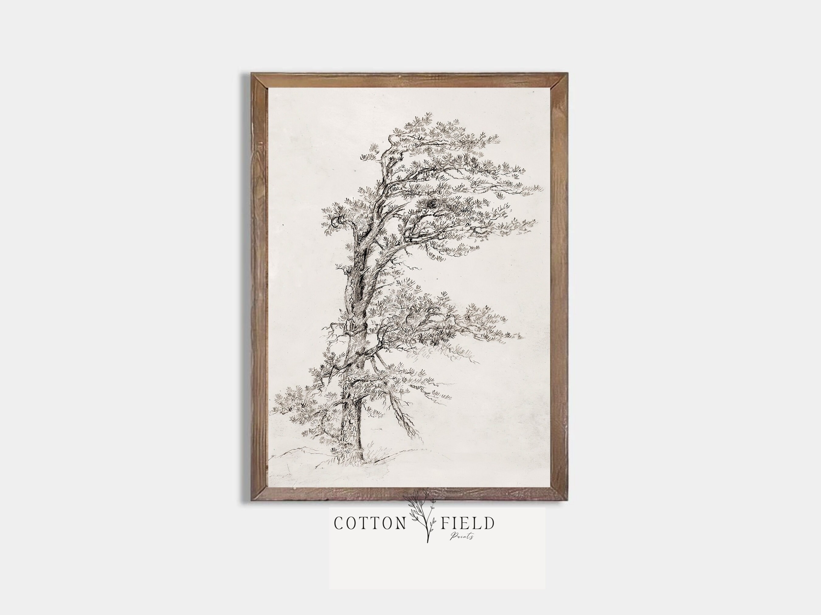Tree Sketch Tree Drawing Print Fall Tree Print Fall - Etsy