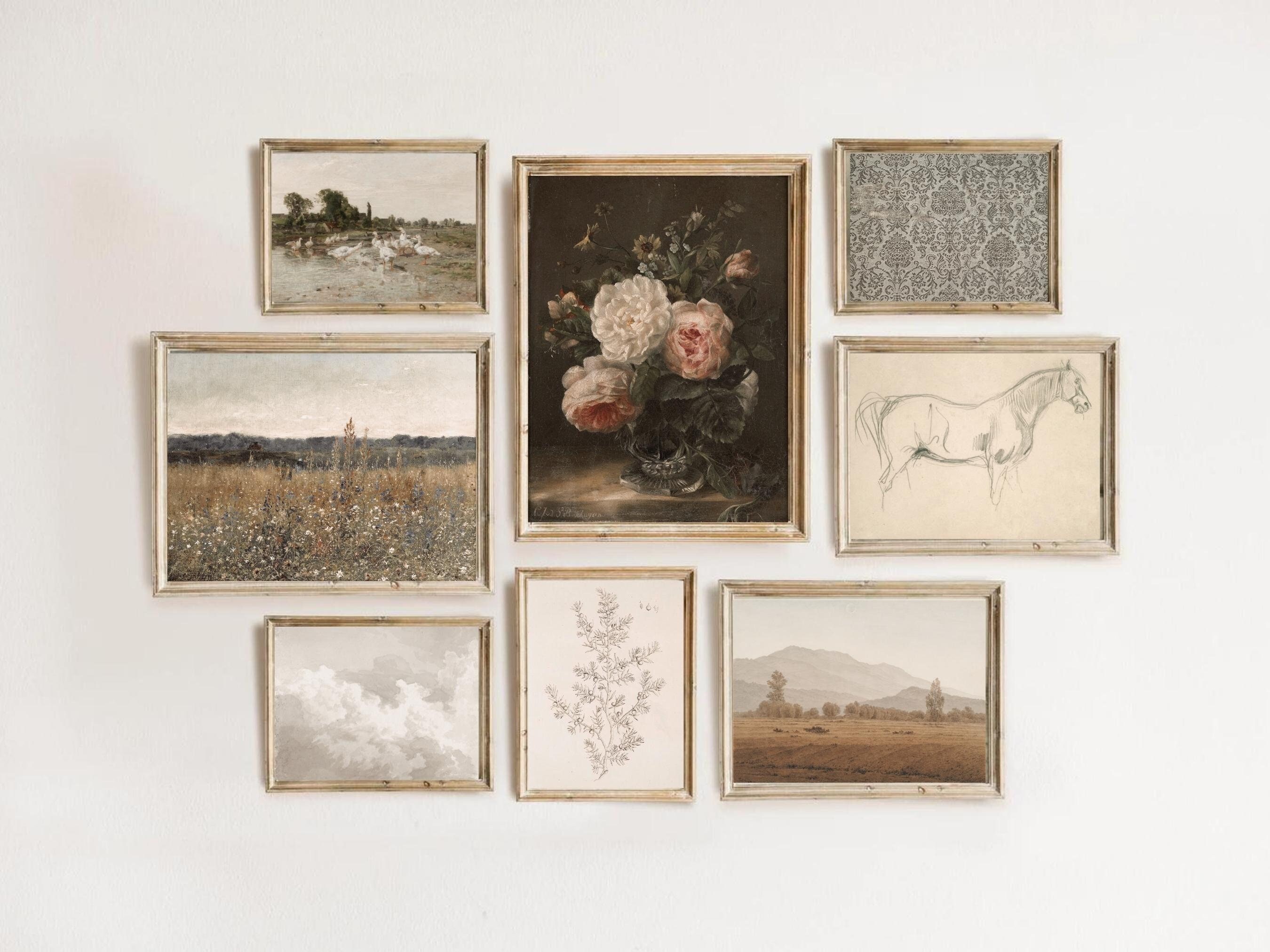 Vintage Country Art Print Set Gallery Wall Cottage Decor - Etsy