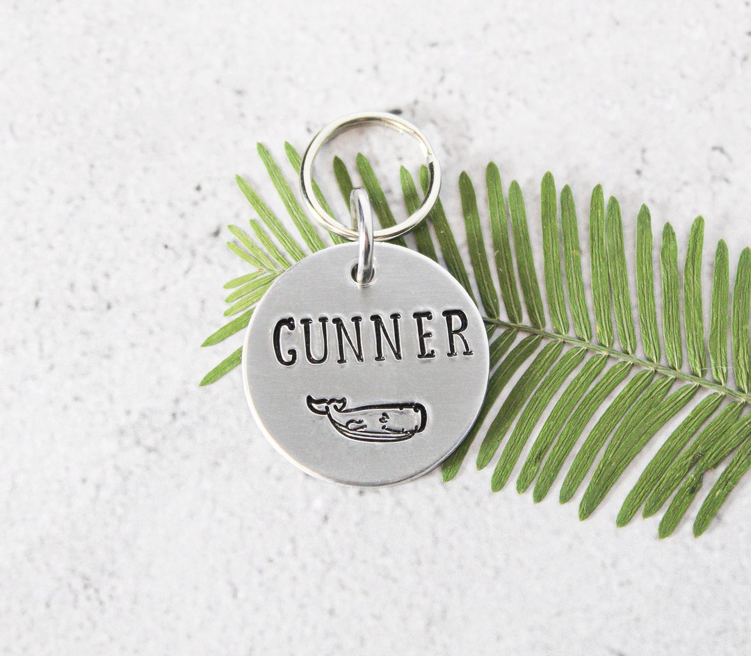 Nautical Pet ID Tag - Whale Pet Name Tag - Beach Dog Tags - Sea Life ...