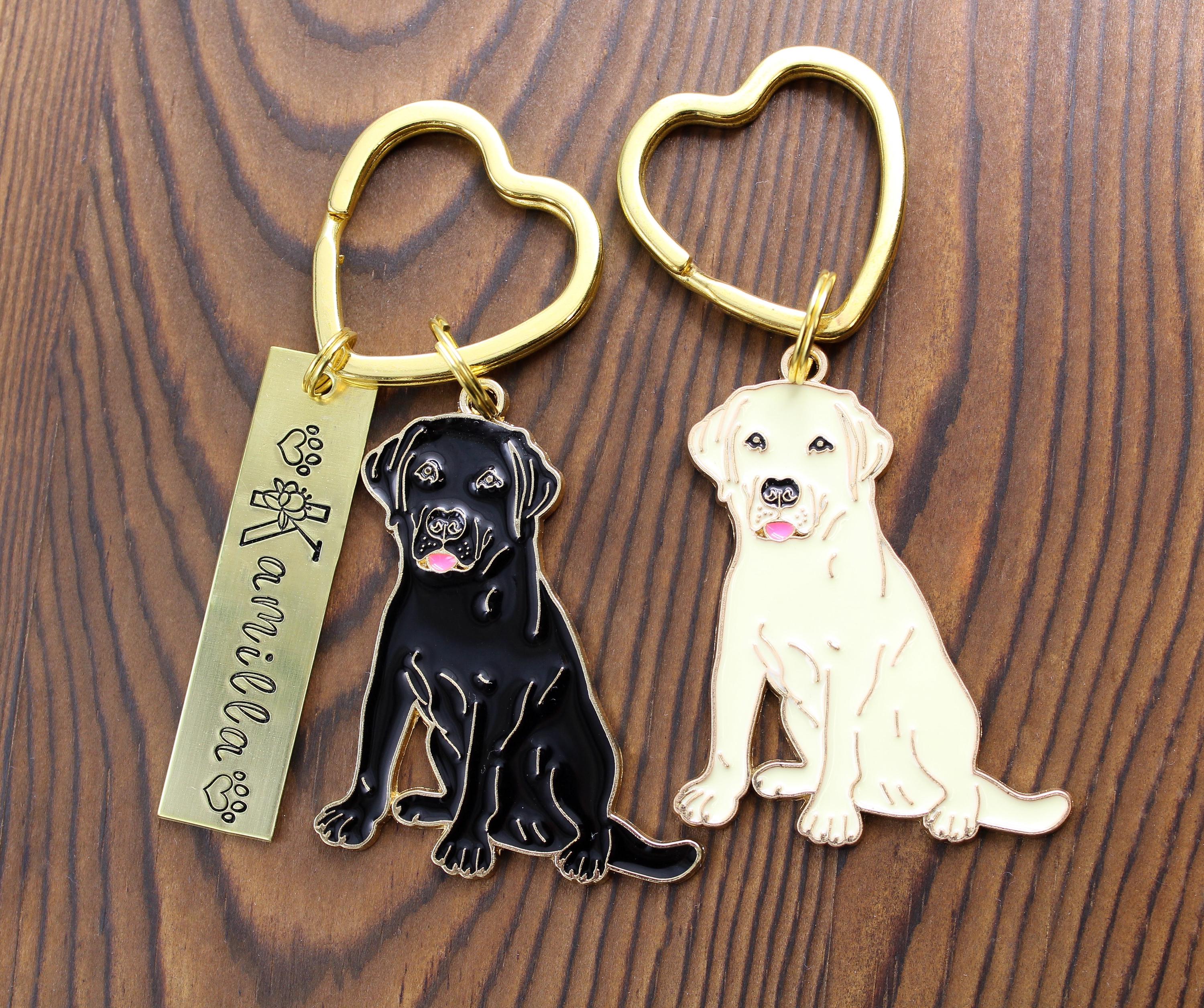 Personalized Labrador Retriever Keychain, Lab Mom Keychains, Labrador ...