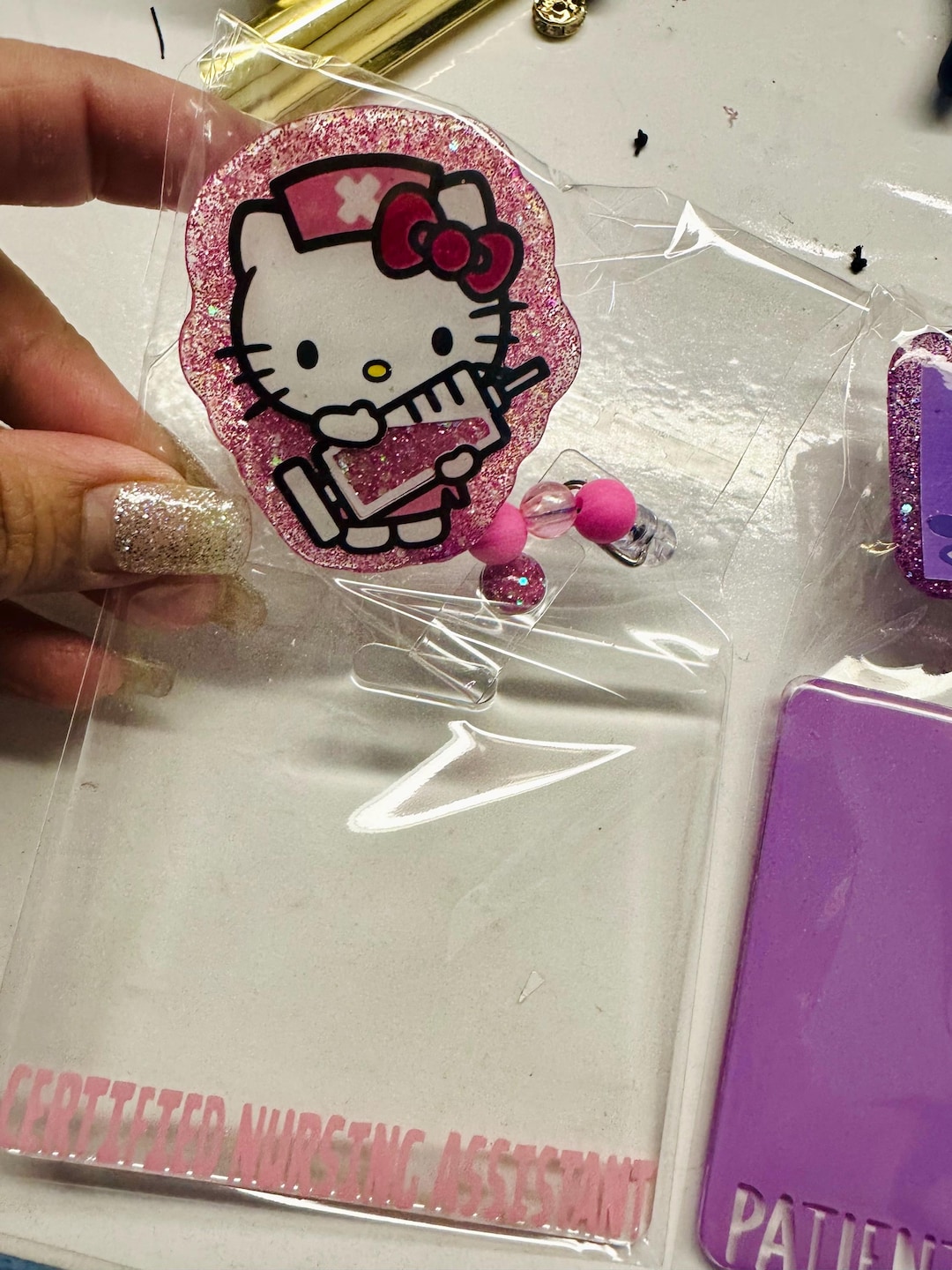 Hello Kitty Badge Reel Holder & Buddy - Etsy