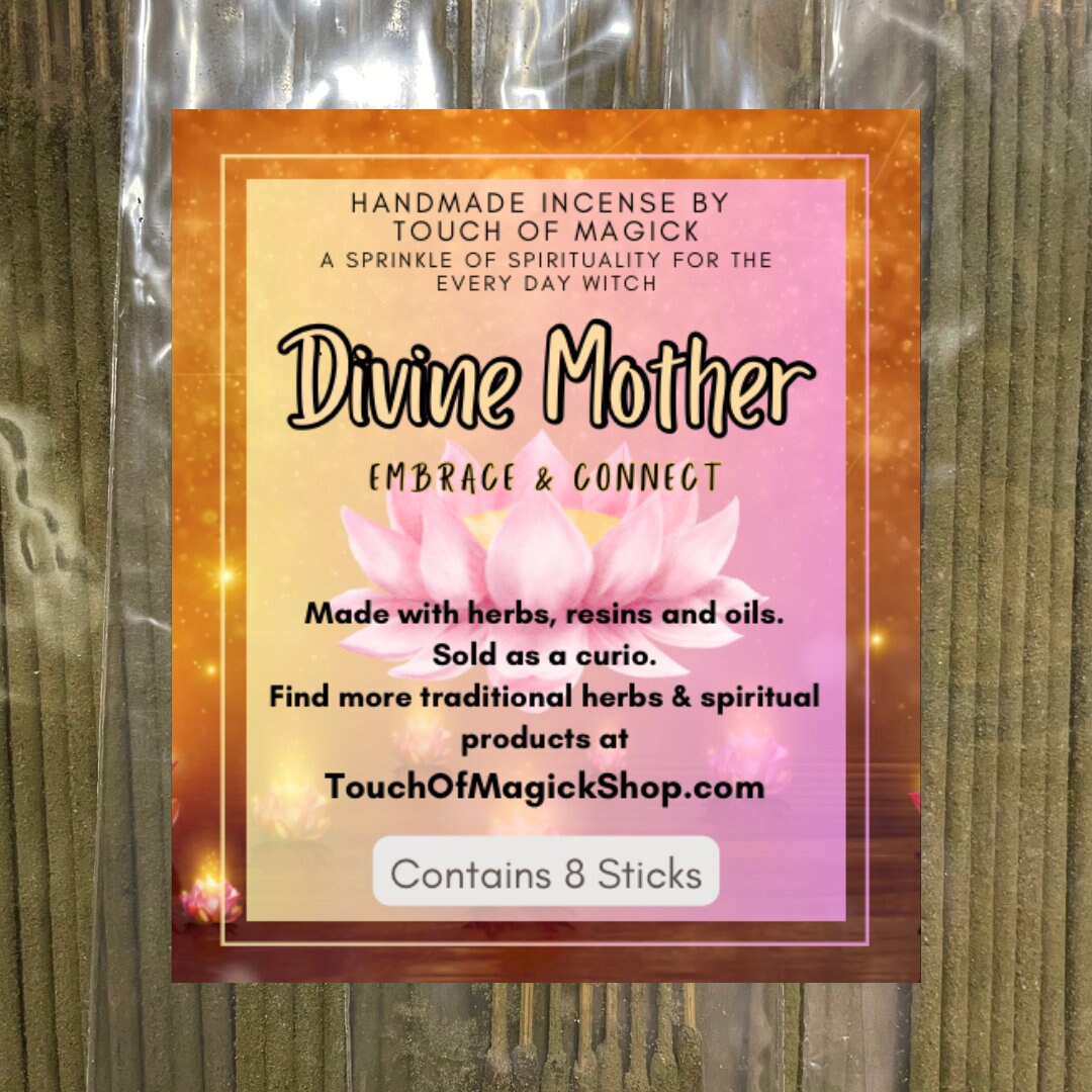 Divine Mother Handmade Incense | 8 Sticks Pack | Aids in Connecting ...